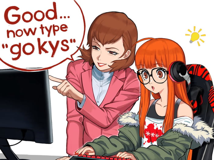 Posting Persona pics daily. Day 2327: P3,5 Toriumi and Futaba - 9GAG