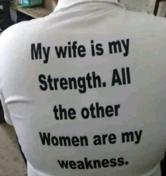 My wife is my strength too! - 9GAG
