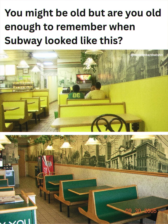 The good old days of Subway - 9GAG
