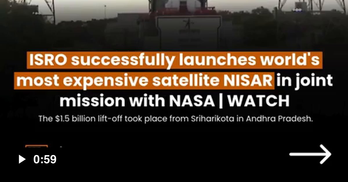 World's most expensive satellite with NASA. I'm guessing we provided the launcher, NASA provided ...