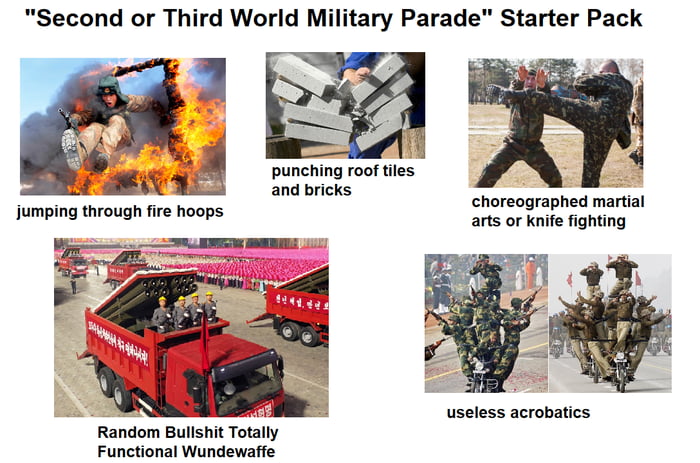 "Second or Third World Military Parade" Starter Pack - 9GAG