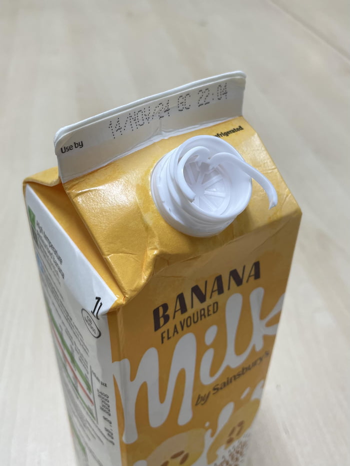 These finger pull-tabs on milk cartons that break easily - 9GAG