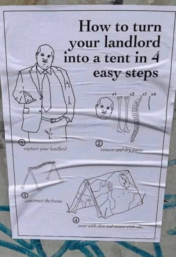 100 things to do with a dead landlord, #5. - 9GAG