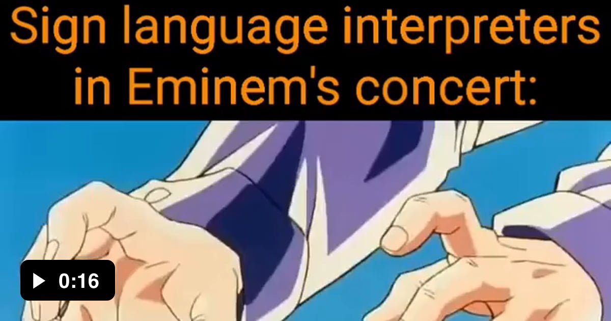 Sign language interpreters at an Eminem concert be like - 9GAG