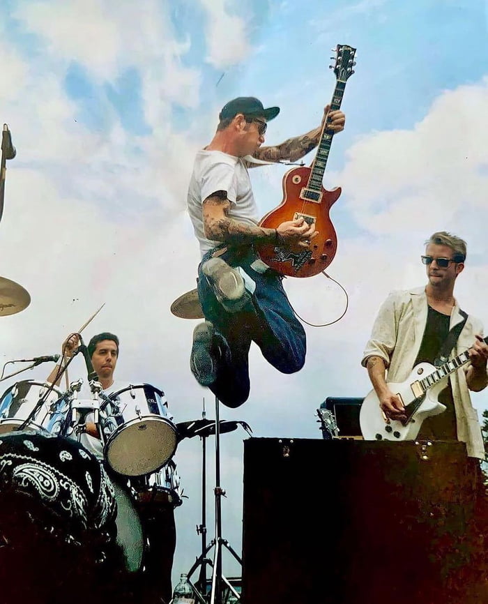 Punk band Social Distortion, performing in Fullerton, California, 1989 ...