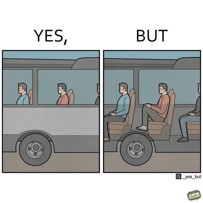 A very comfortable spot on the bus. - 9GAG