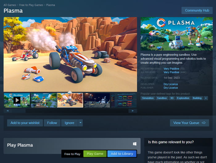 Plasma Free to Play on Steam, Sebelumnya 170rb - 9GAG