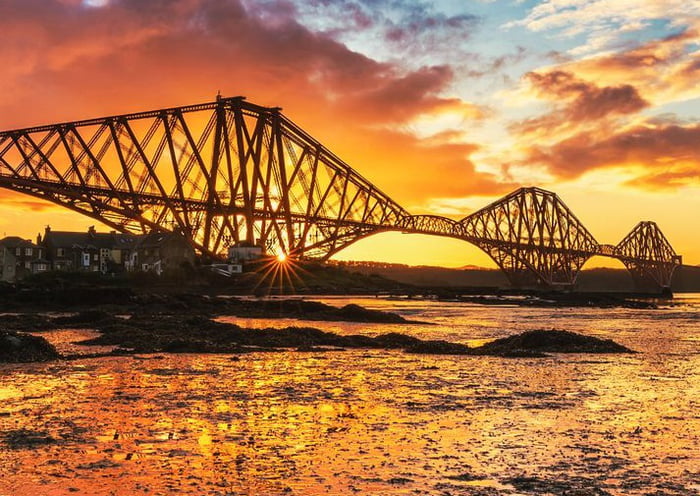 Forth Bridge at Sunset - 9GAG