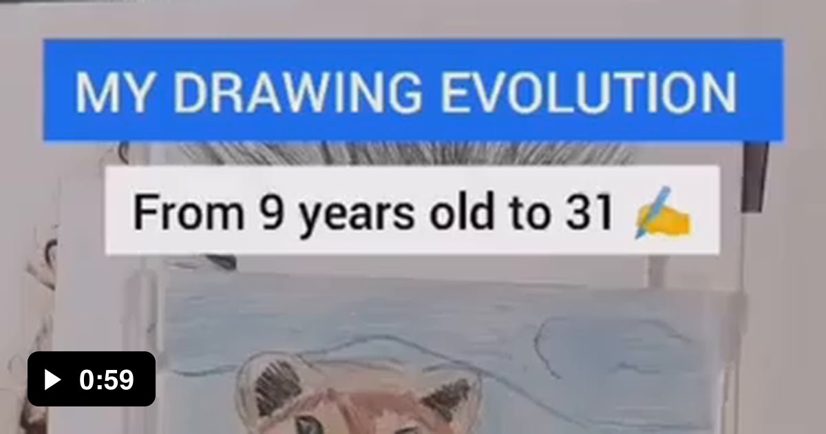Artist's drawing evolution through the years - 9GAG
