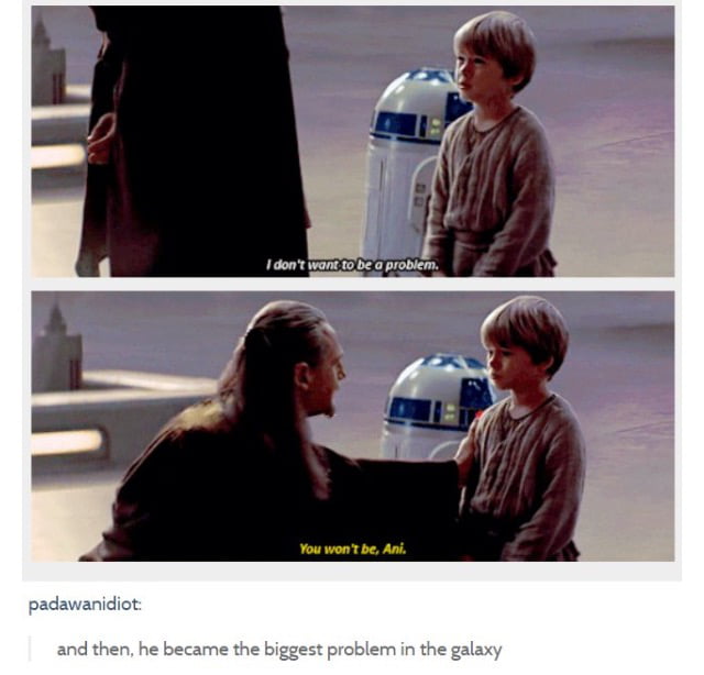 So many problems could have been averted if Qui-Gon Jinn had just ...