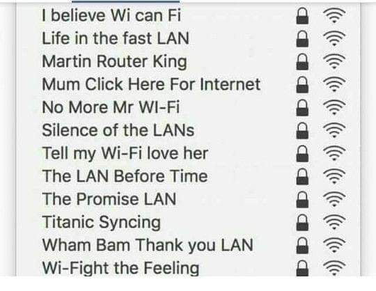 WiFi puns - 9GAG