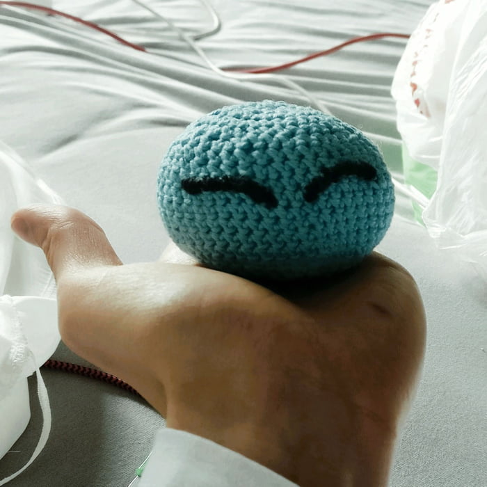 Rimuru (slime) Crochet I made ^-^ - 9GAG
