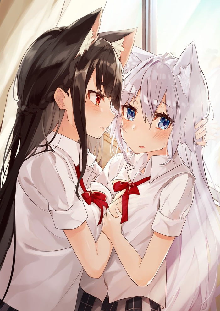 Kuro Neko and Shiro Neko are very close. Heres more yuri for y'all! Have a nice weekend ...