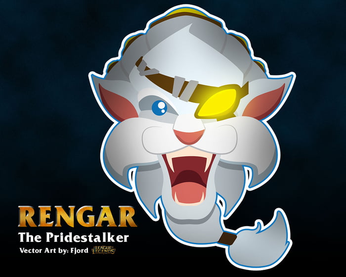 Rengar vector fanart - 9GAG
