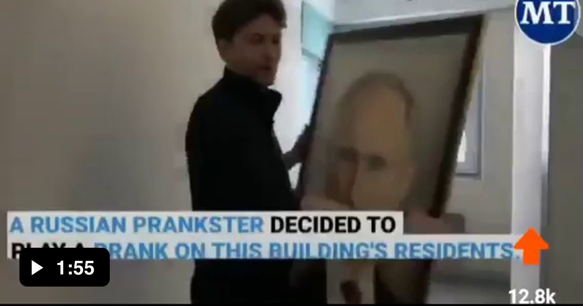 Russian prankster put huge portrait of putin in elevator. - 9GAG