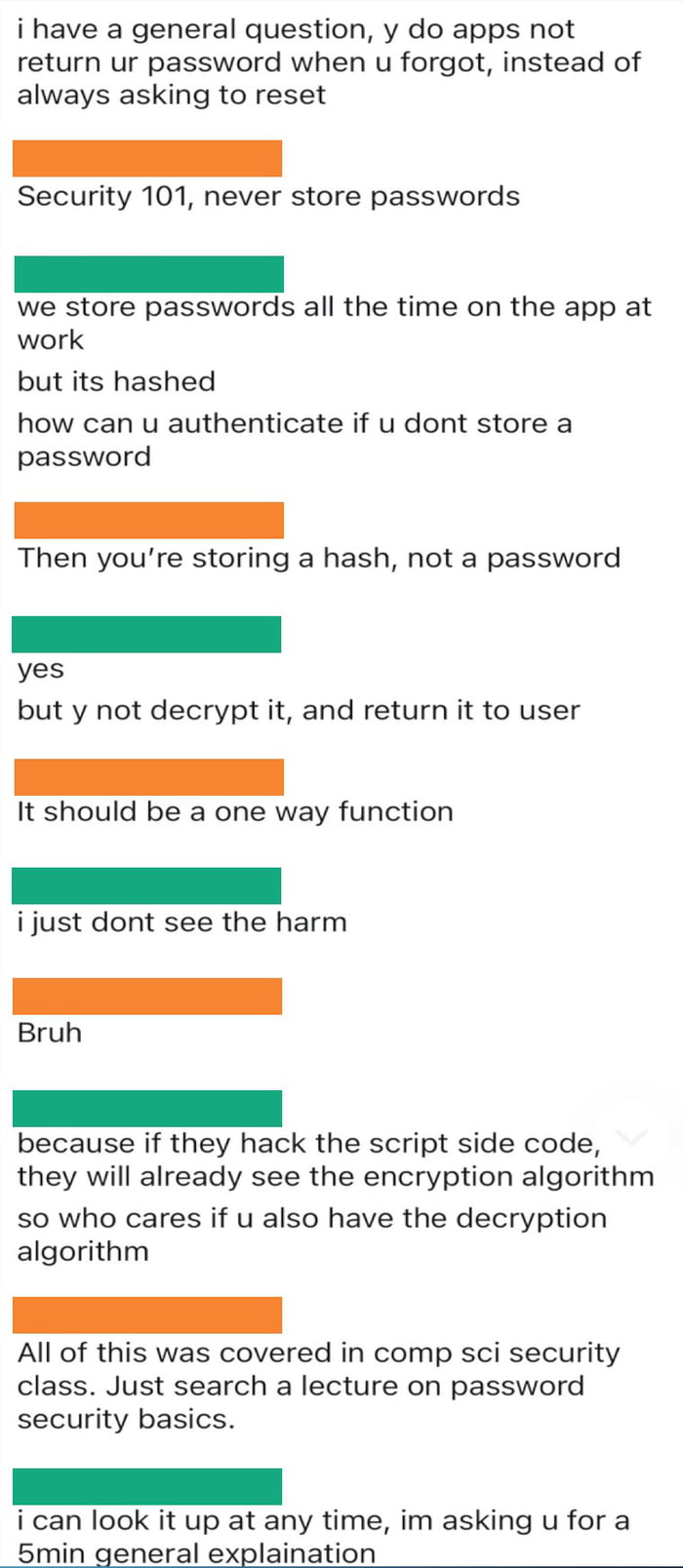 Passwords, how do they work? (Conversation with a guy who has been a ...
