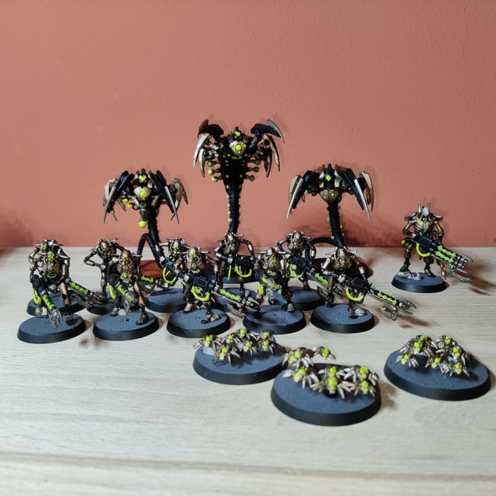 Just got in to the hobby and this is my Necron army so far. Started out ...