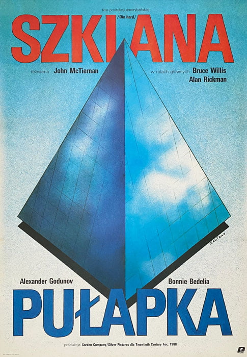 In Poland the title of "Die Hard" is "The Glass Trap". This was the first poster for the movie ...