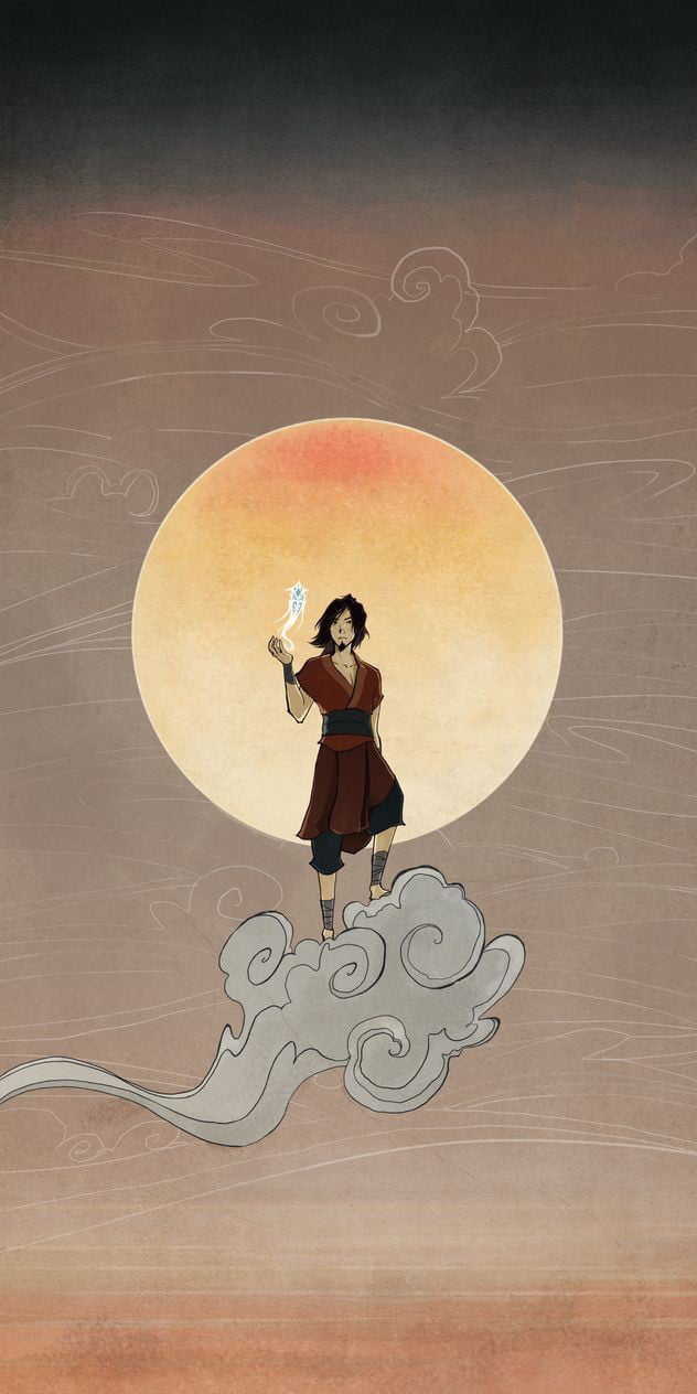 Nice wallpaper by Katcrunch, Avatar Wan fan art. - 9GAG