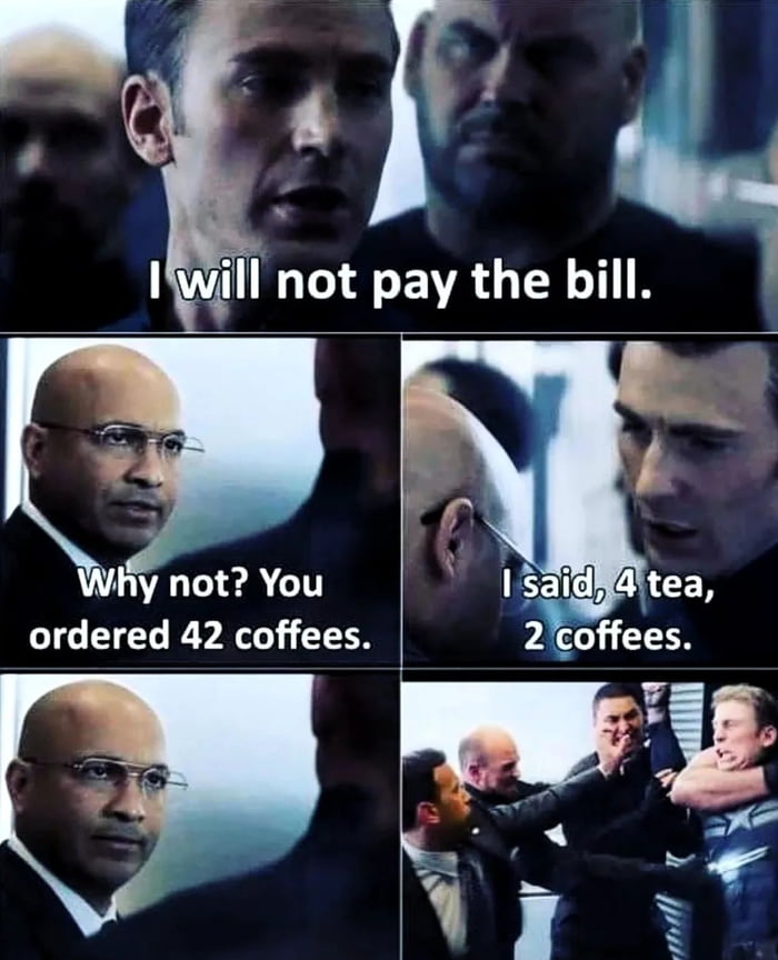 4 tea, 2 coffee - 9GAG