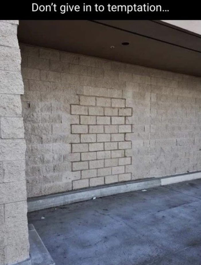 Wall looks like a hidden door - 9GAG