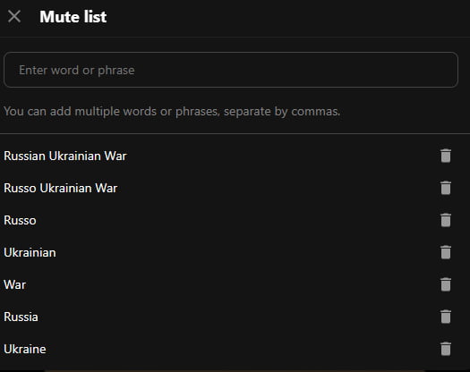 Thx for the mute list..but it dosn´t work, what do i need to add ? or ...