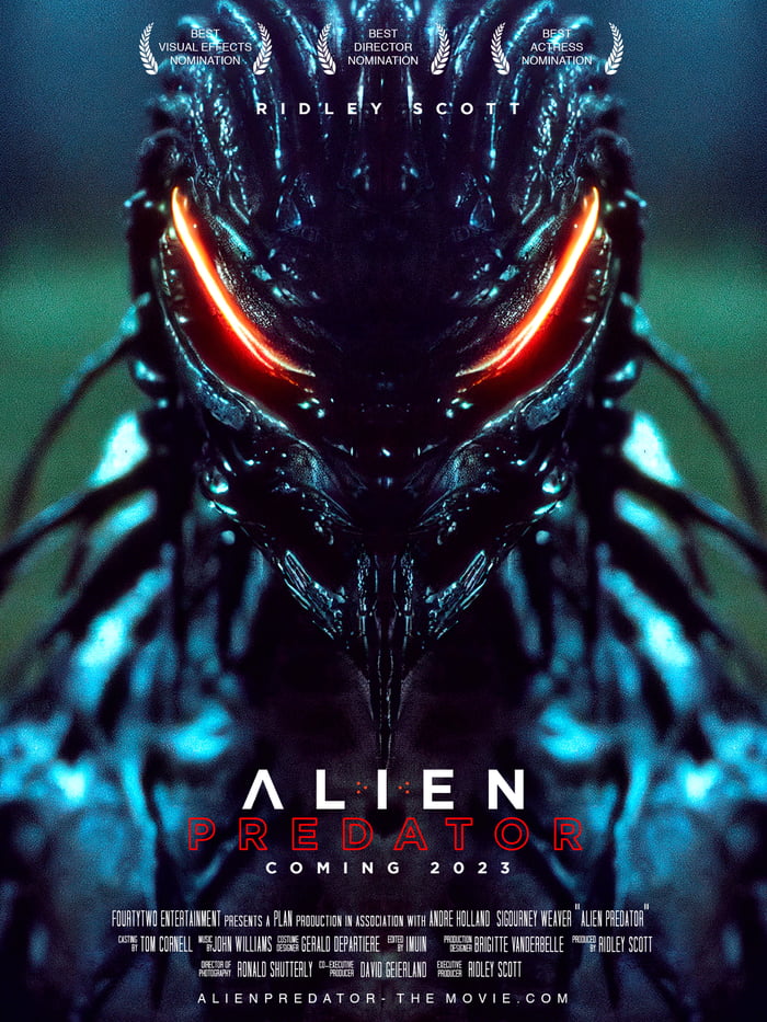 I asked AI to create a mixture of an Alien and a predator and made this ...