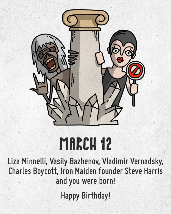 Calendar "Happy Birthday" March 12 - 9GAG