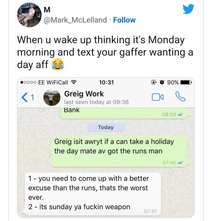 It's Sunday ya f**kin weapon - 9GAG