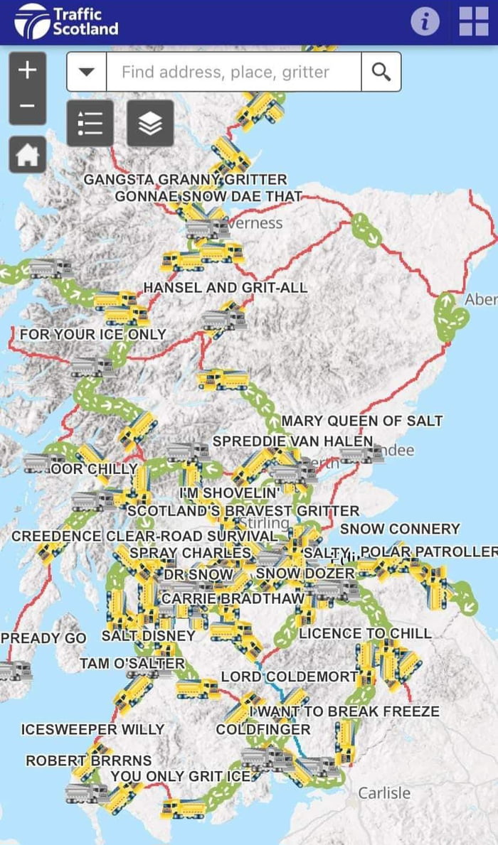 Scotland's 2022 Road Gritter Fleet Doing Their Thing, Check out the ...