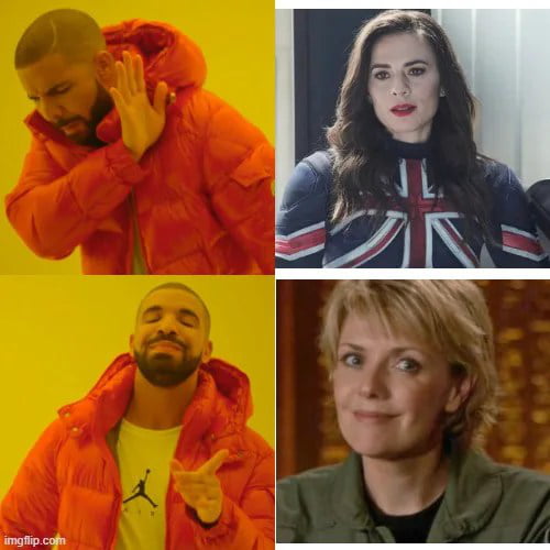 She is my real Captain Carter .... - 9GAG