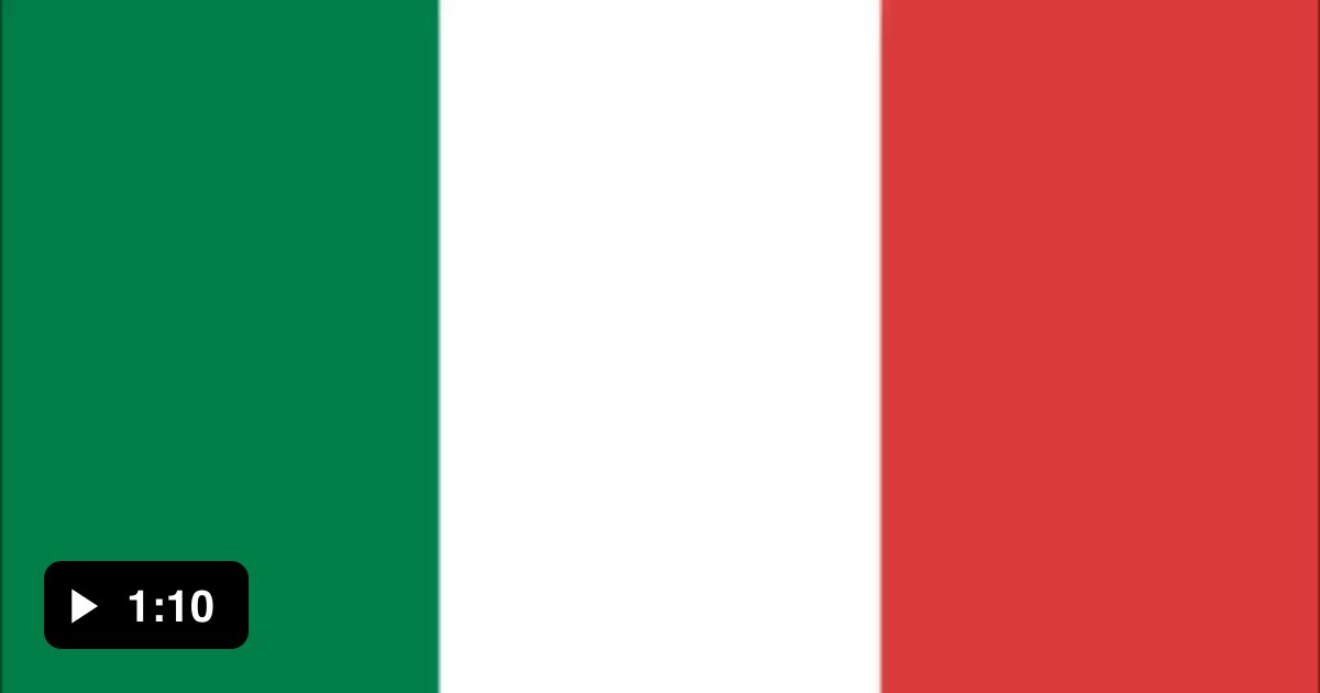 Here's the Italian National Anthem in case you forgot how it sounded ...