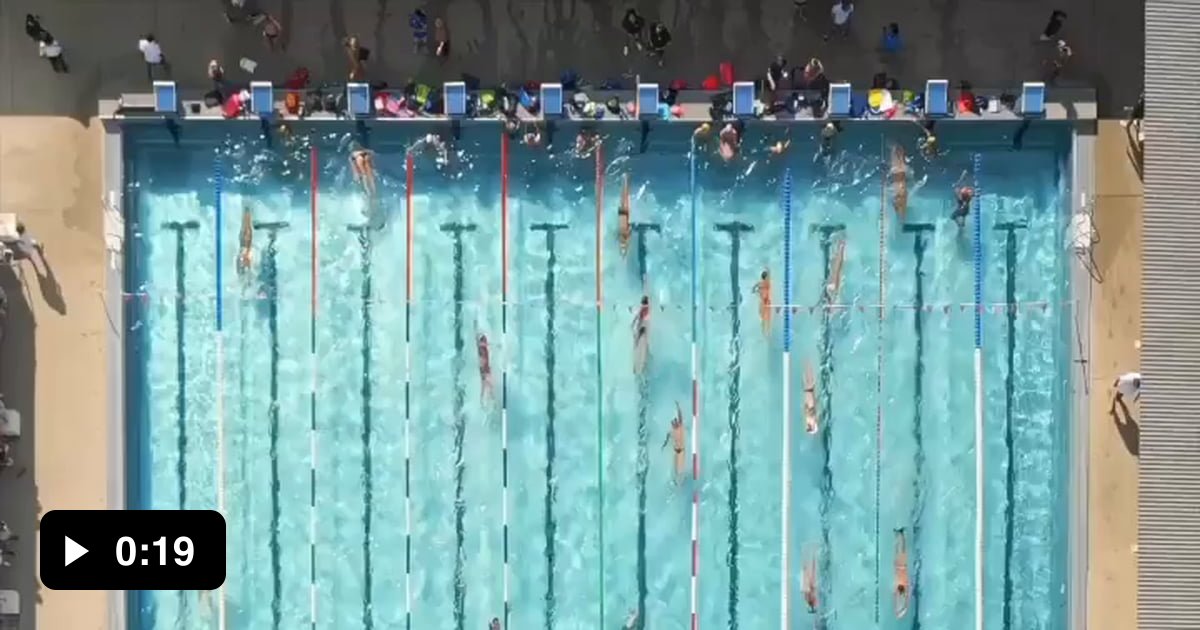 Lap swimming in an olympic sized pool - 9GAG