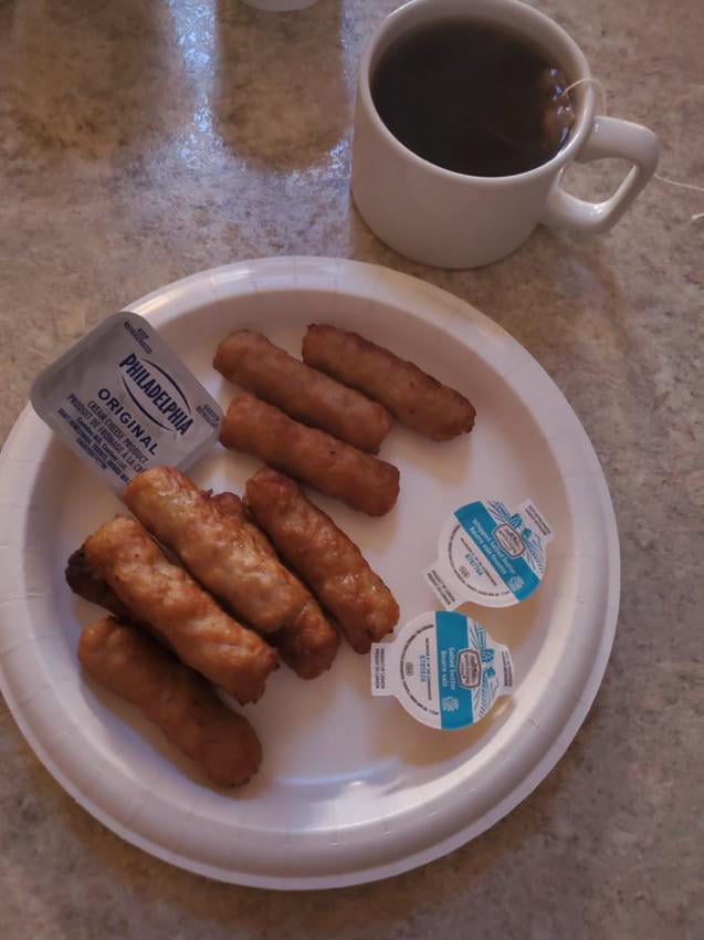 Breakfast sausage is so addictive - 9GAG