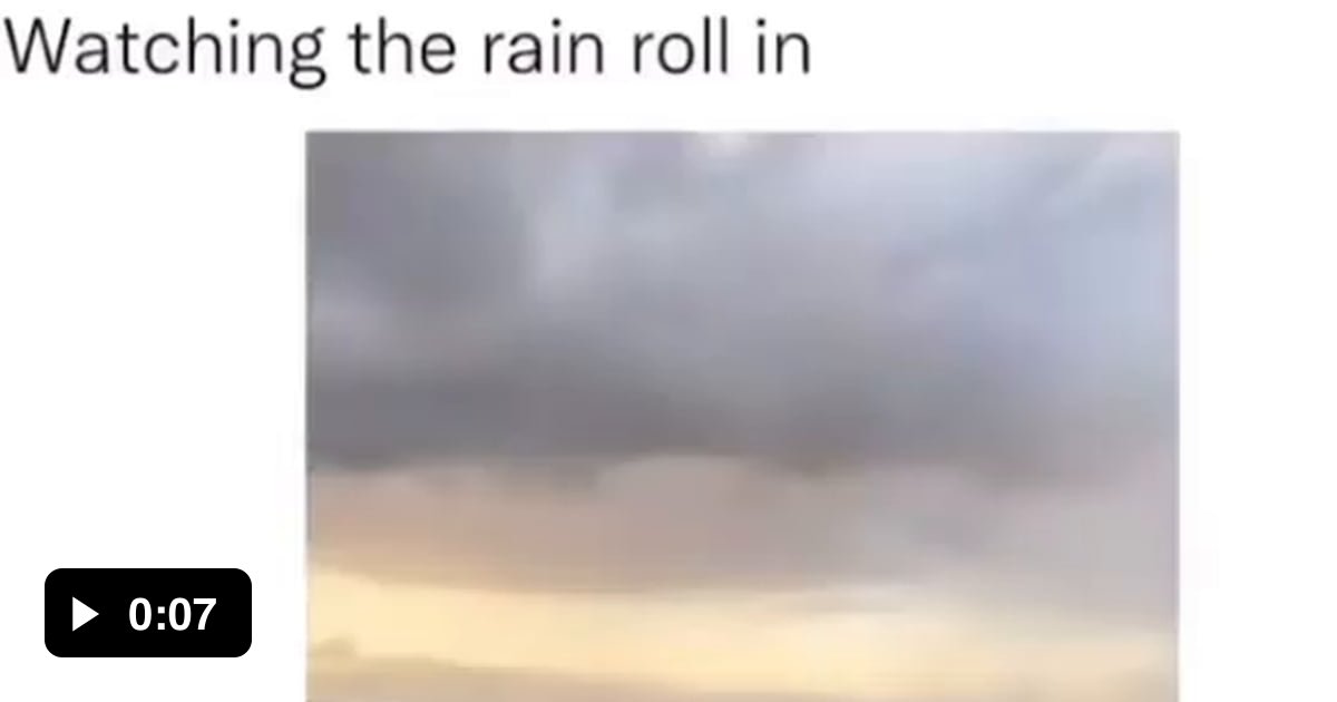 A second after someone says "atleast its not raining" - 9GAG