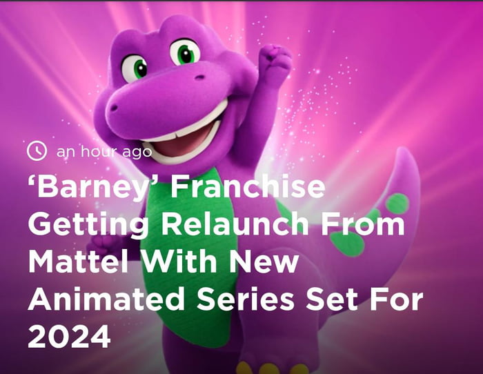 New CGI Barney - 9GAG