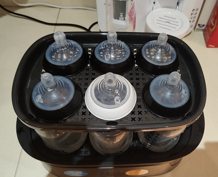 My baby bottle lids remind me of something... - 9GAG