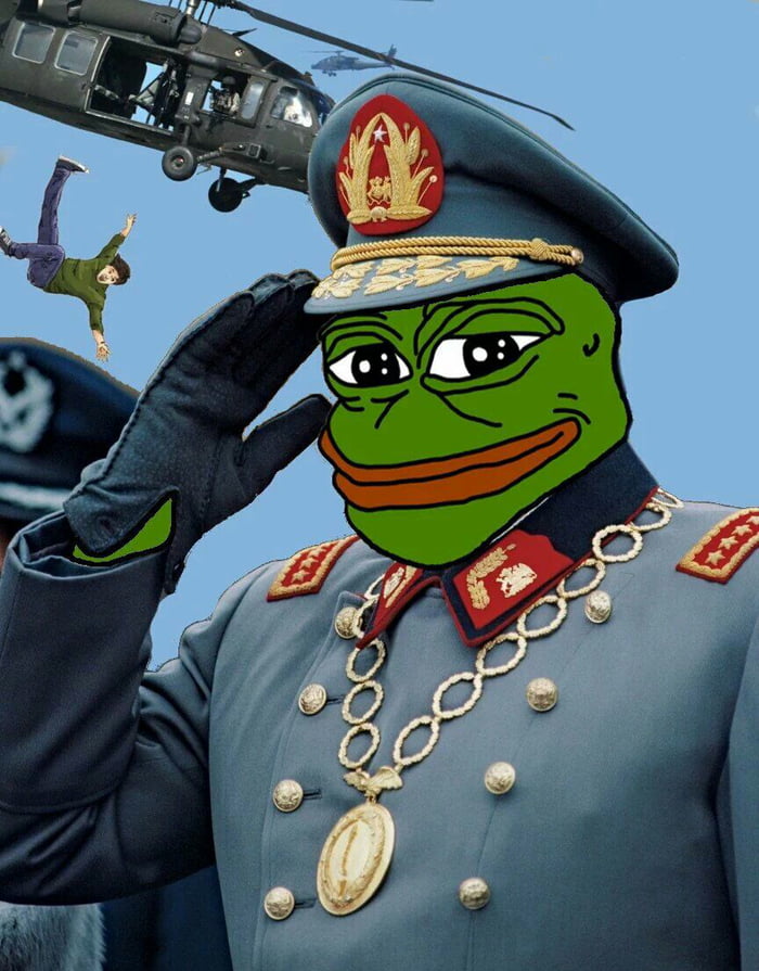 This is one of the rarest Pepes. Salute or press F to pay respects - 9GAG
