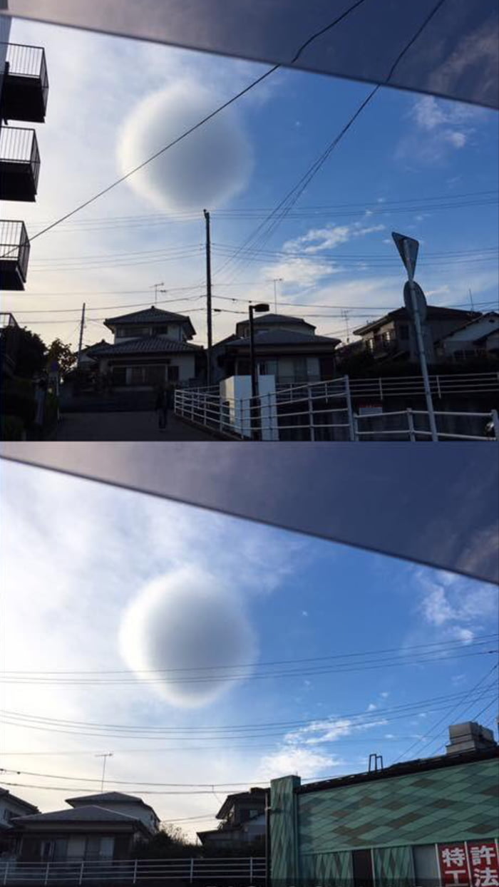 Spherical cloud in Japan. - 9GAG