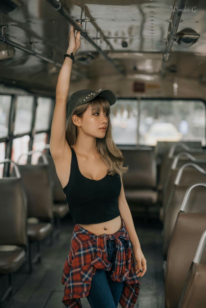 Why is she standing when there are empty seats? - 9GAG