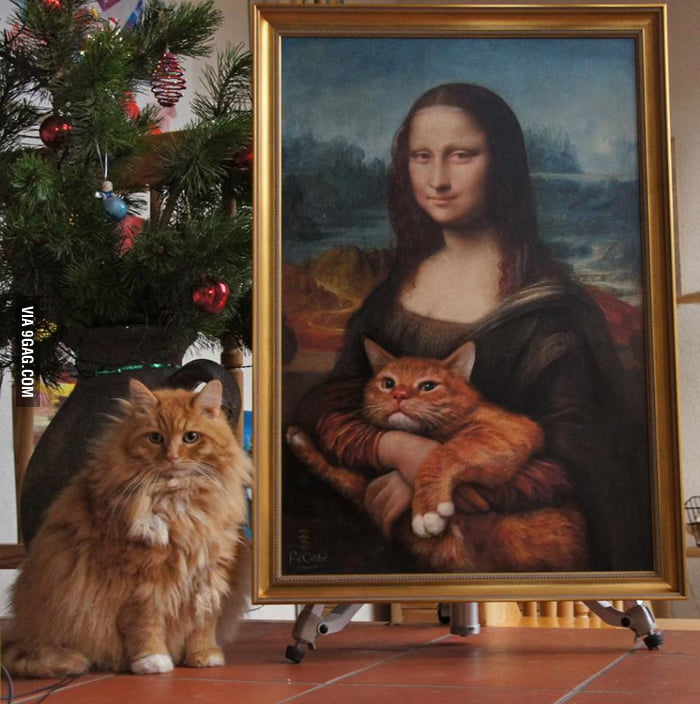 Mona Lisa Cat DLC - 9GAG