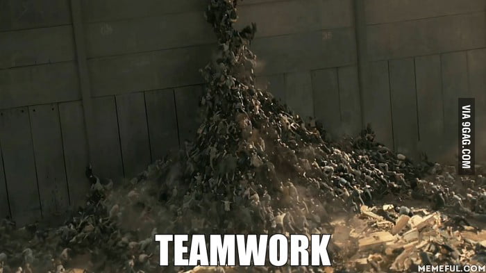 Teamwork Zombies - 9GAG