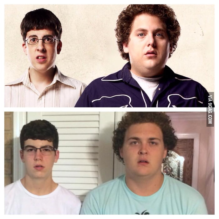 These kids look like mclovin and Seth from Superbad. - 9GAG