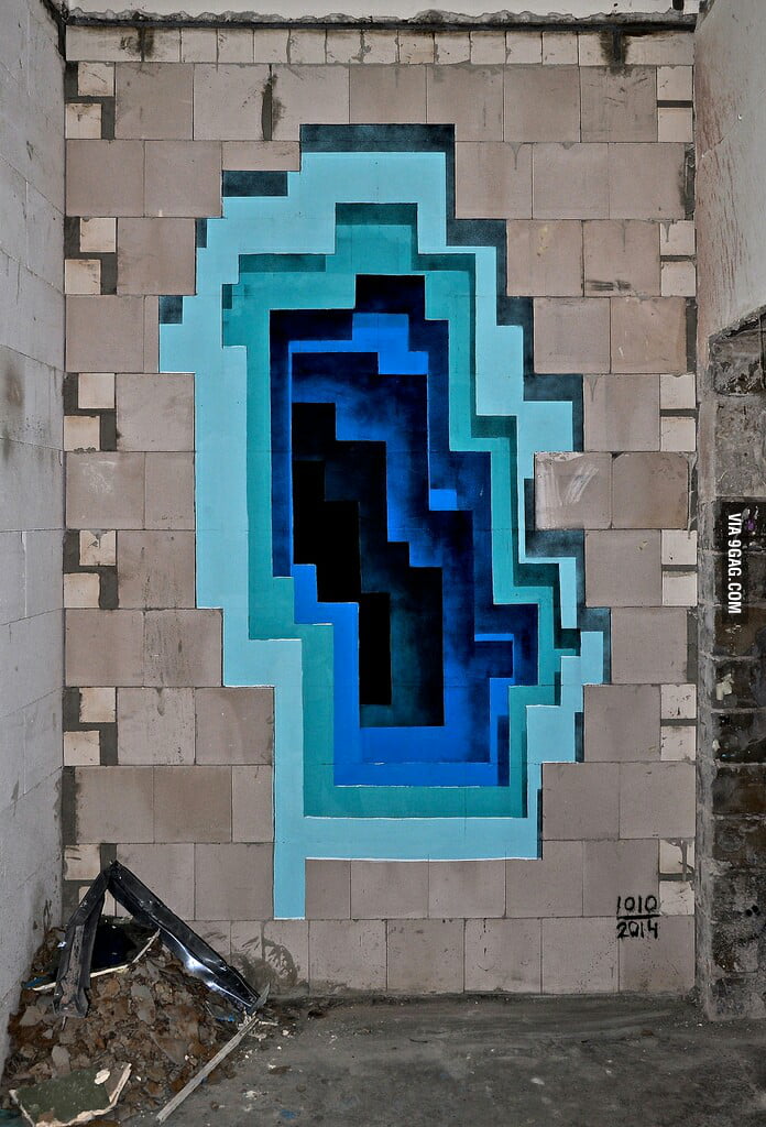3D Graffiti - 9GAG