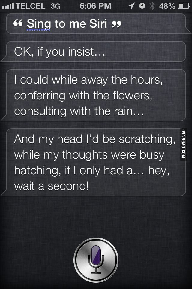 Siri has a way with words! - 9GAG