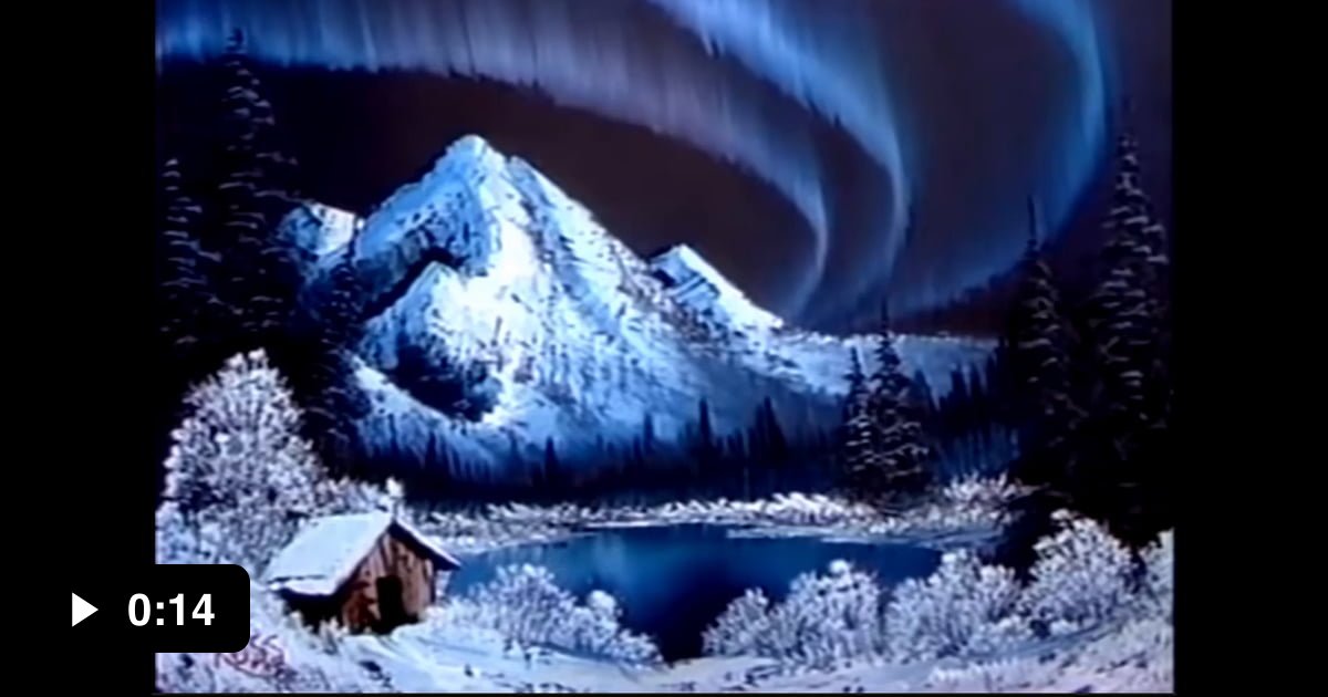 Bob Ross painting 3D animated - 9GAG