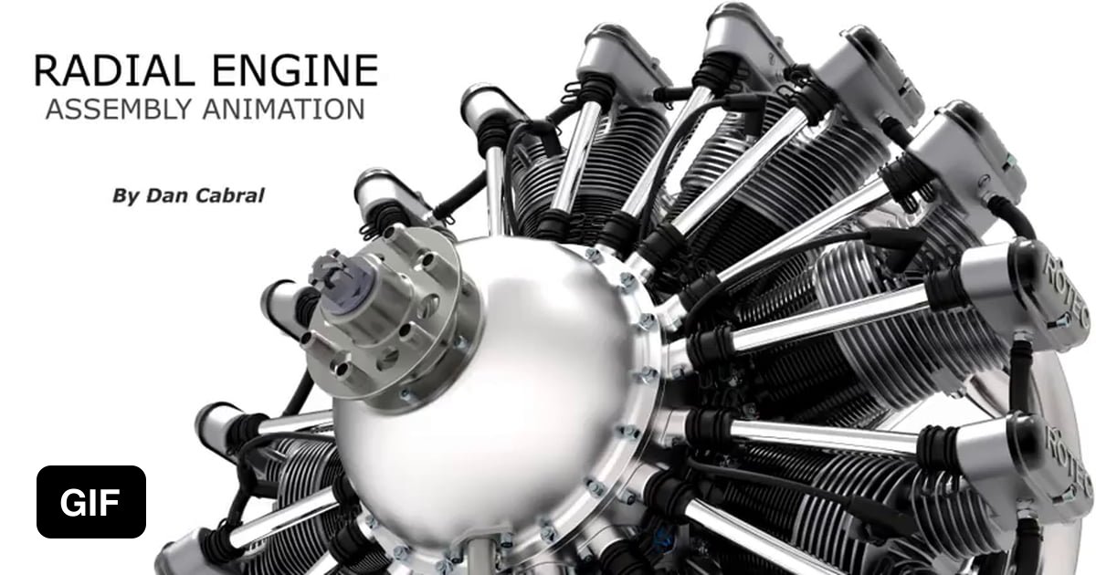 Super Speed Exploded view of Aircraft Engine assembly process - 9GAG