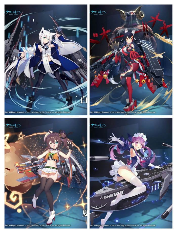 So far 4 collab ship waifus have been announced. Azur Lane x Hololive - 9GAG