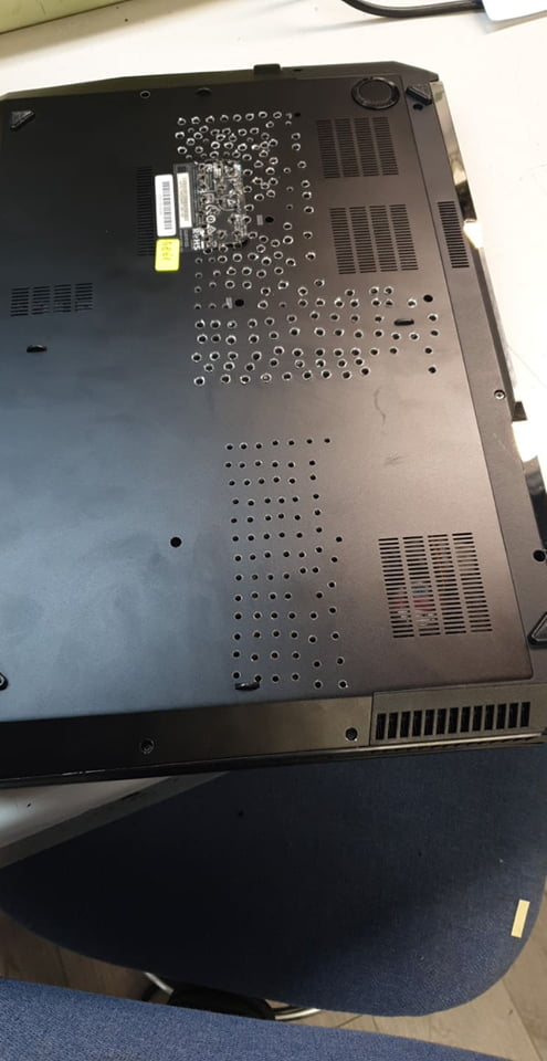 My friend is a computer technician and his client did this mess because ...