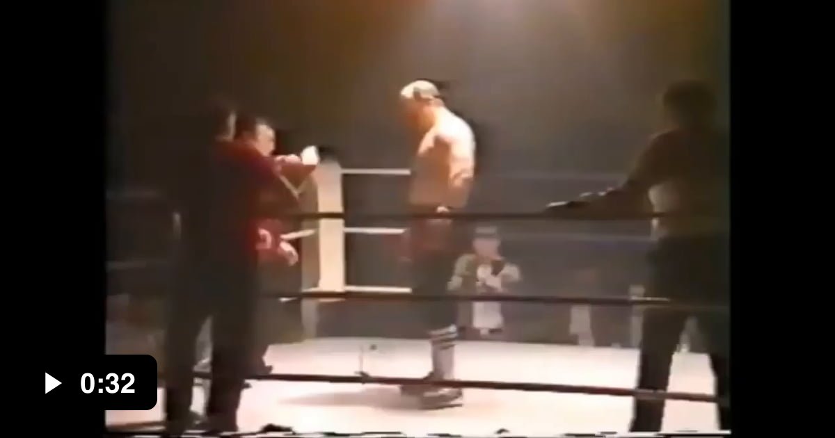 Try to headbutt an unlicensed boxer, get permanent CTE as a free bonus ...